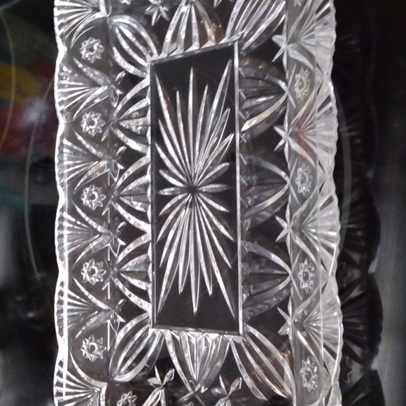 Dining | Lead Crystal Glass Relish Tray | Poshmark